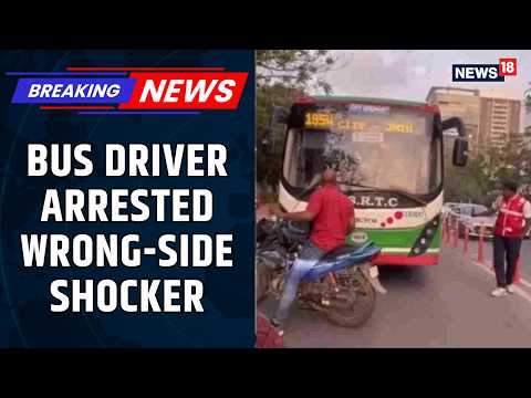 Viral | RTC Driver Arrested For Wrong Route Driving In Hyderabad | The Breakfast Club | News18