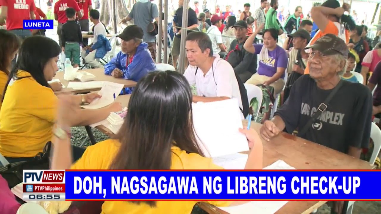 DOH, nagsagawa ng libreng check-up - YouTube