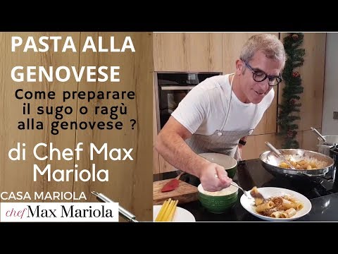 PASTA ZITI ALLA GENOVESE - TUTORIAL - Ricetta di Chef Max Mariola
