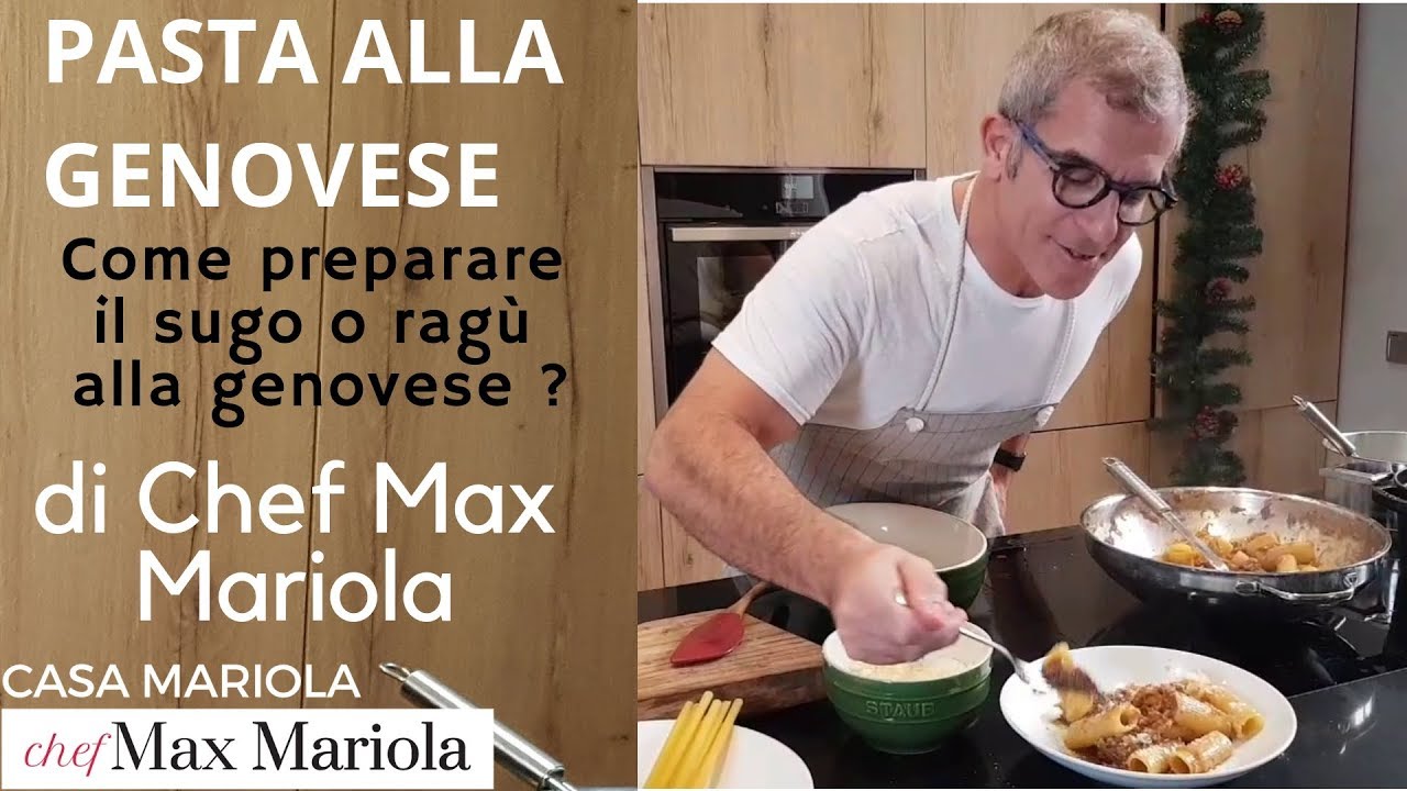 PASTA ZITI ALLA GENOVESE - TUTORIAL - Ricetta di Chef Max Mariola - YouTube