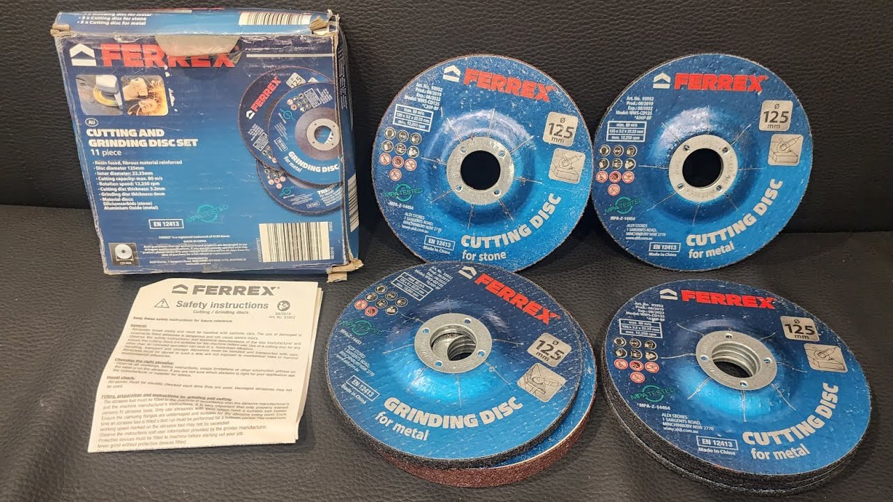 FERREX 11 piece Cutting and Grinding Disc set Unboxing/Review and Price ...