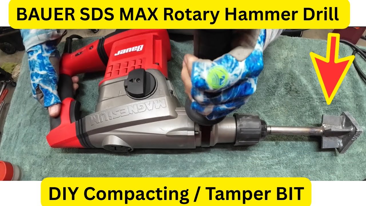 BAUER SDS MAX first use *PLUS* DIY tamper bit - YouTube