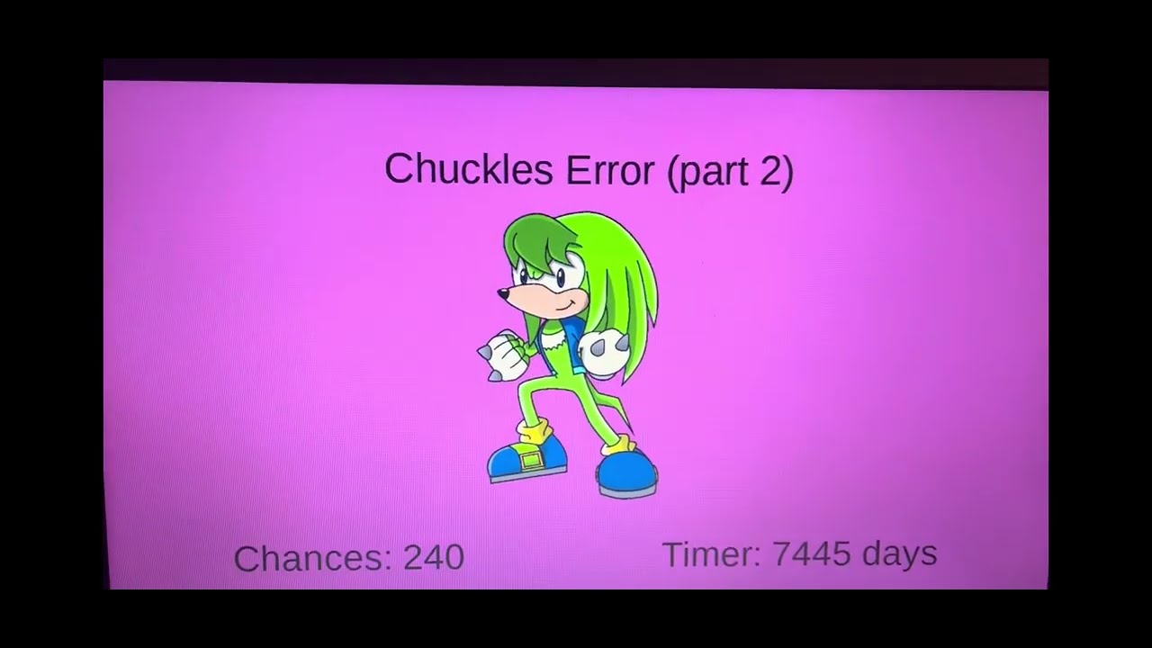 Chuckles Error (ColinTube Error 6) (part 2) - YouTube