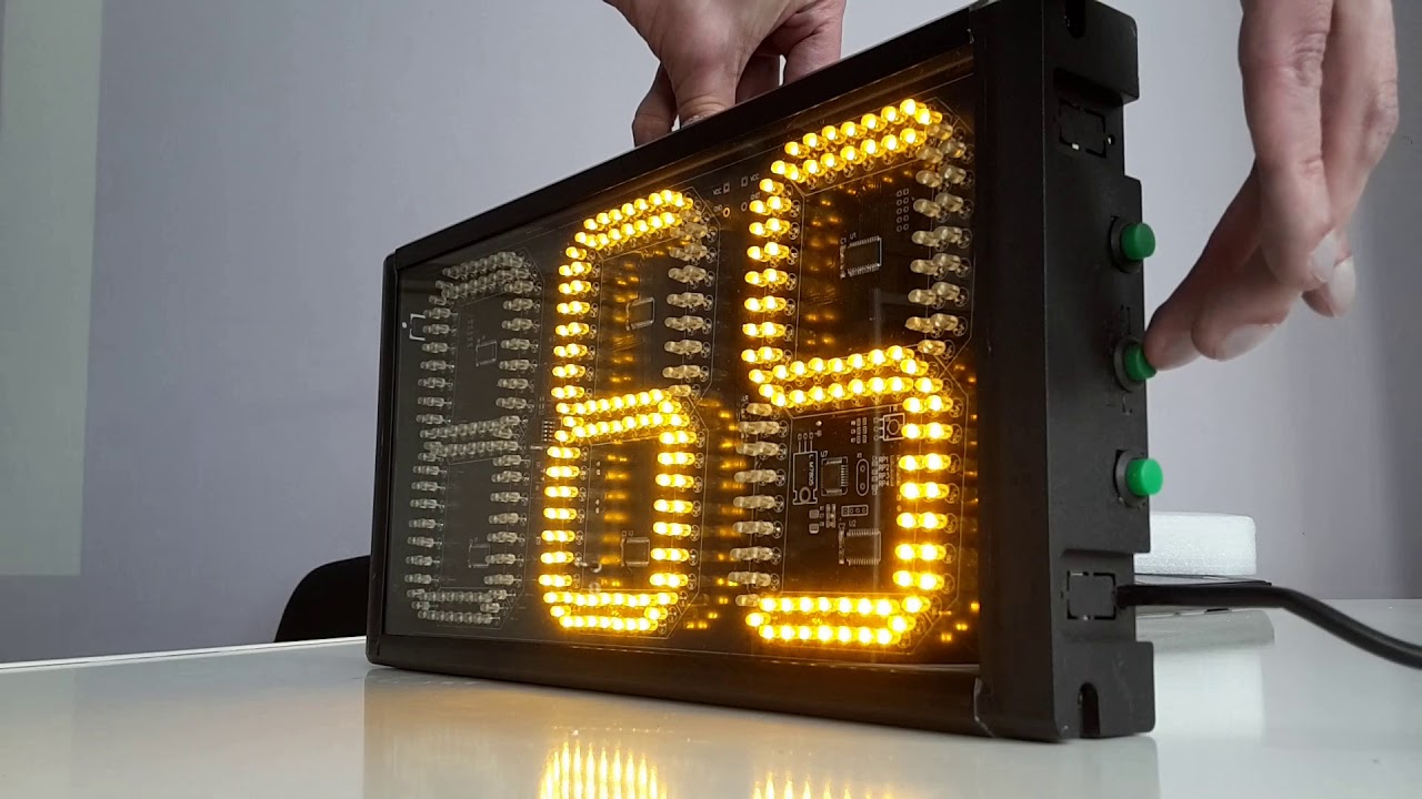 LED bus route number sign - YouTube