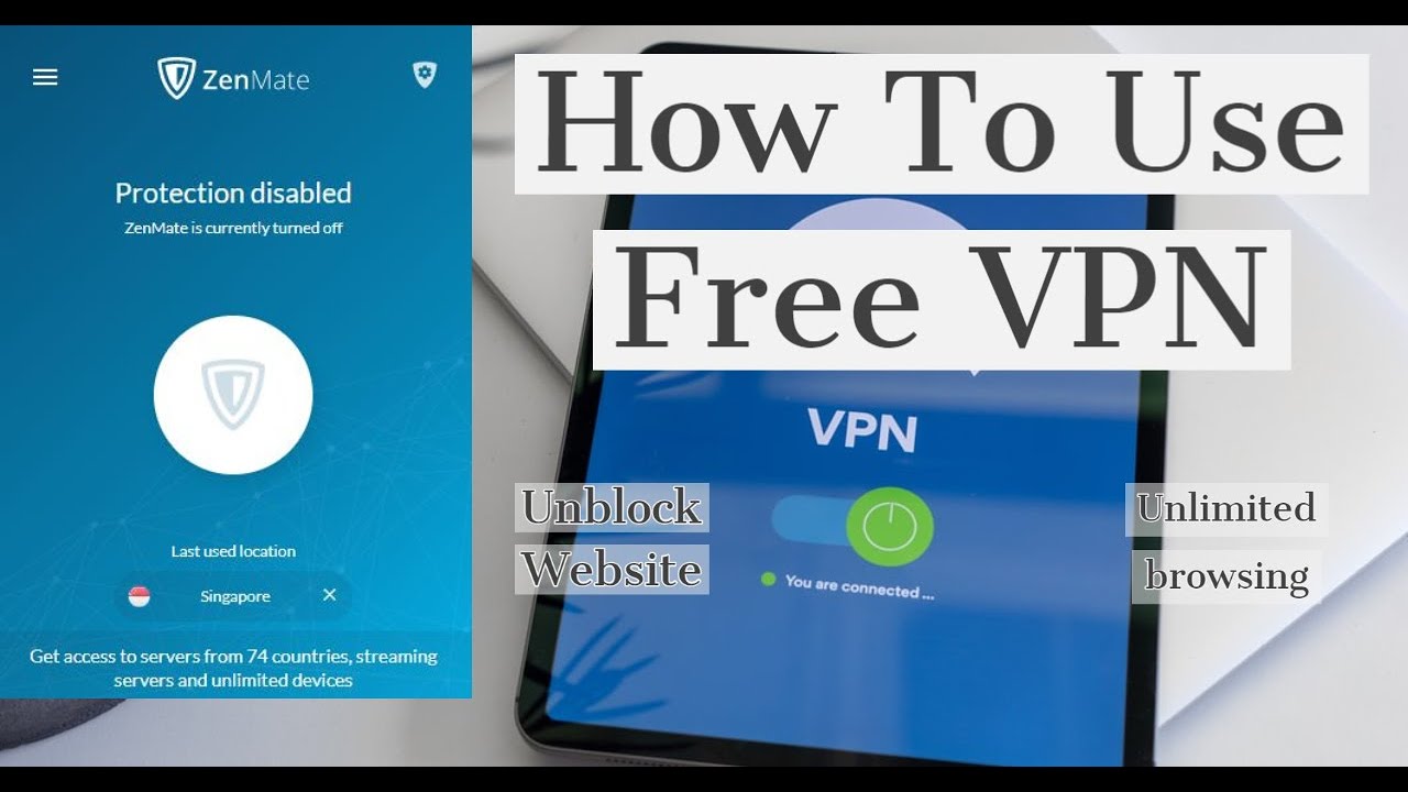How To Use Free VPN | Unblock Website | Unlimited browsing - YouTube