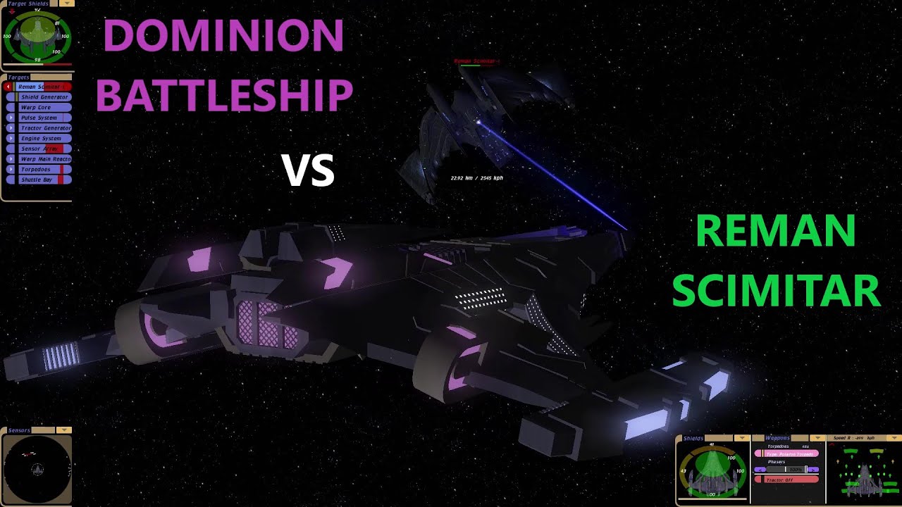 Dominion Battleship VS Reman Scimitar | Viewer Request | Star Trek ...