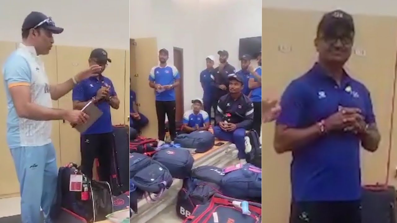 Indian coach BBS Laxman in Nepal dressing room | Nepal vs India Asian ...