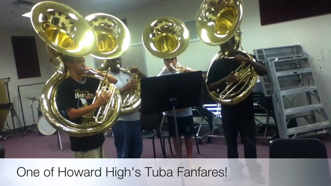 Tuba Fanfare From Howard High - YouTube