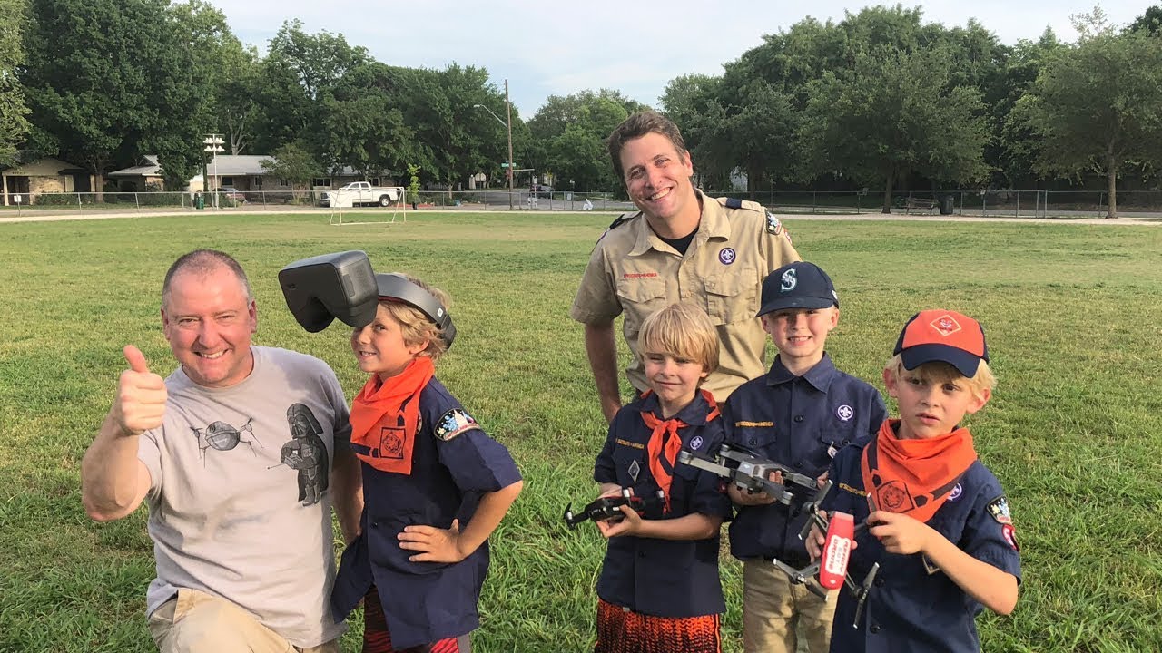 Flying Drones With Cub Scouts - YouTube