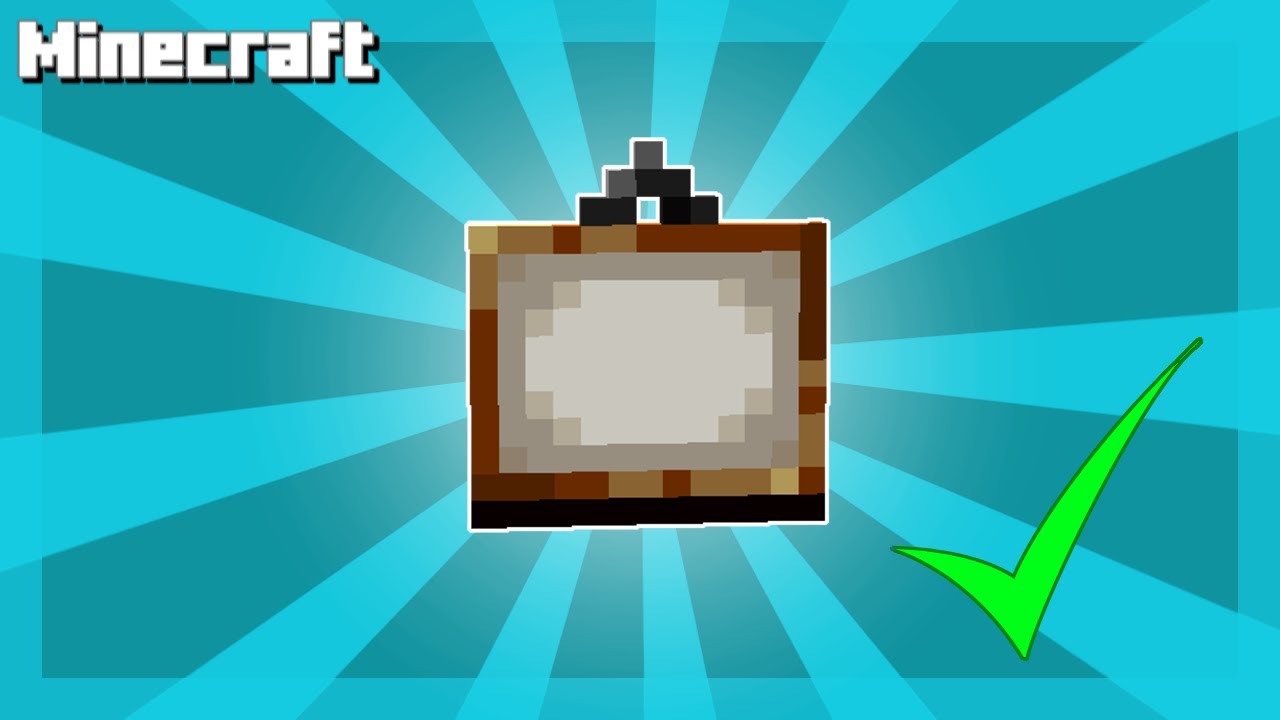 MINECRAFT | How to Make and Use Paintings! Tutorial - YouTube
