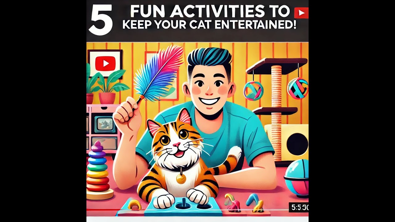 5 Fun Activities to Keep Your Cat Entertained! - YouTube