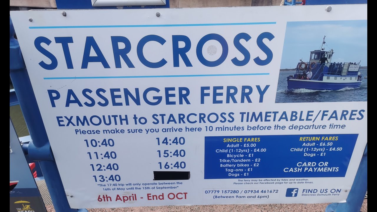 starcross to exmouth relaxing ferry crossing with 2021 prices and extra ...
