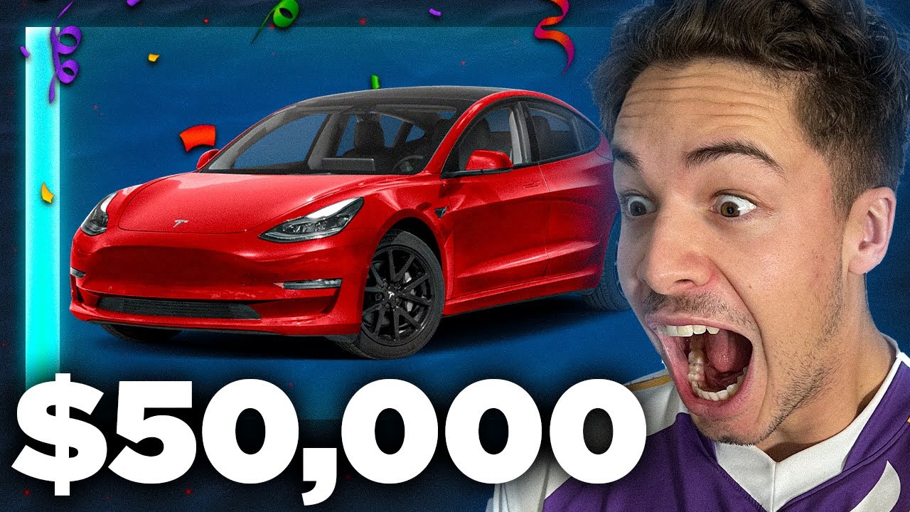 INSANE 50,000$ TESLA MODEL 3 UNBOXING! (PACKDRAW) - YouTube