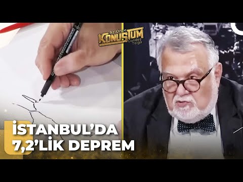 Prof. Dr. Celal Şengör, İstanbul Depremini Çizdi | Az Önce Konuştum