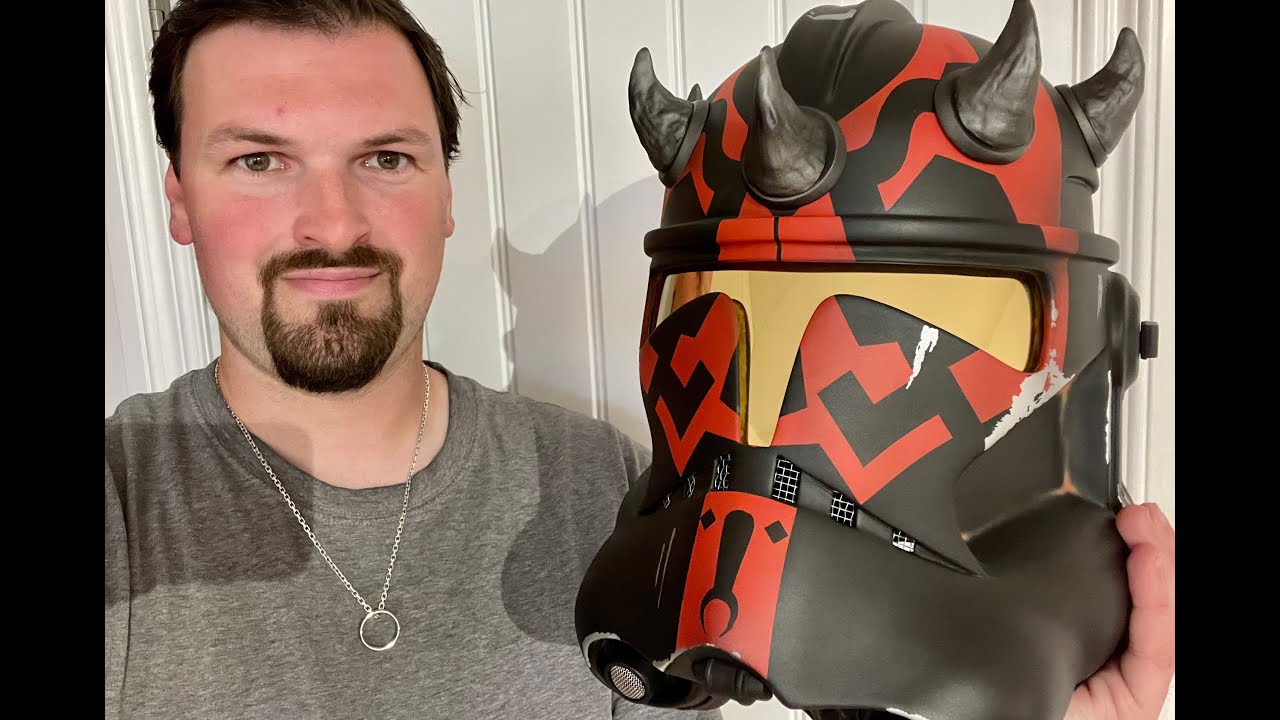 Cyber Craft Darth Maul Phase 2 Clone Trooper Helmet Review (Star Wars ...