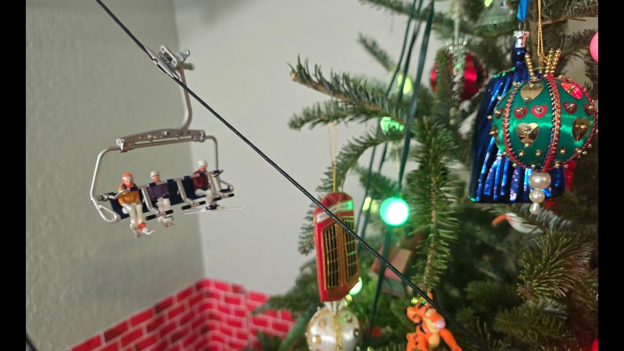 Our Family Christmas Village & G Scale Train & Jagerndorfer Ski Lift ...