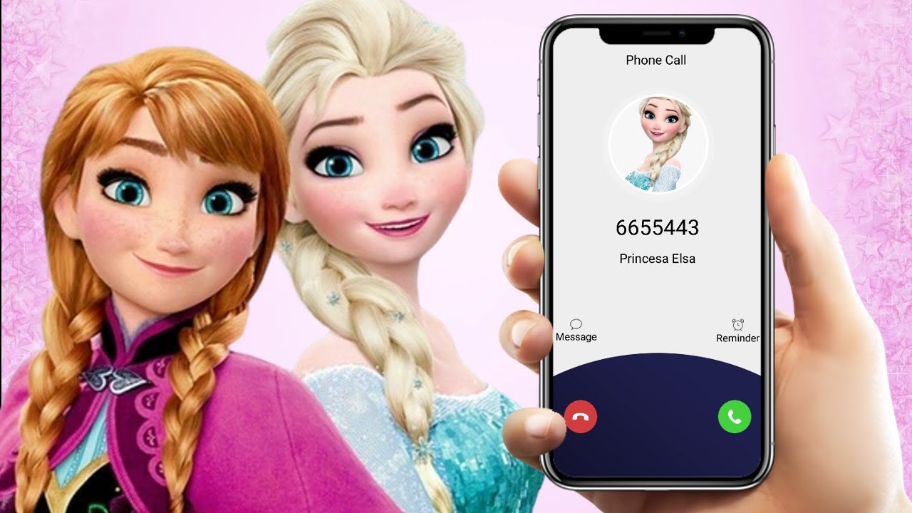 Llamada Falsa de la Princesa Elsa Cantando - YouTube