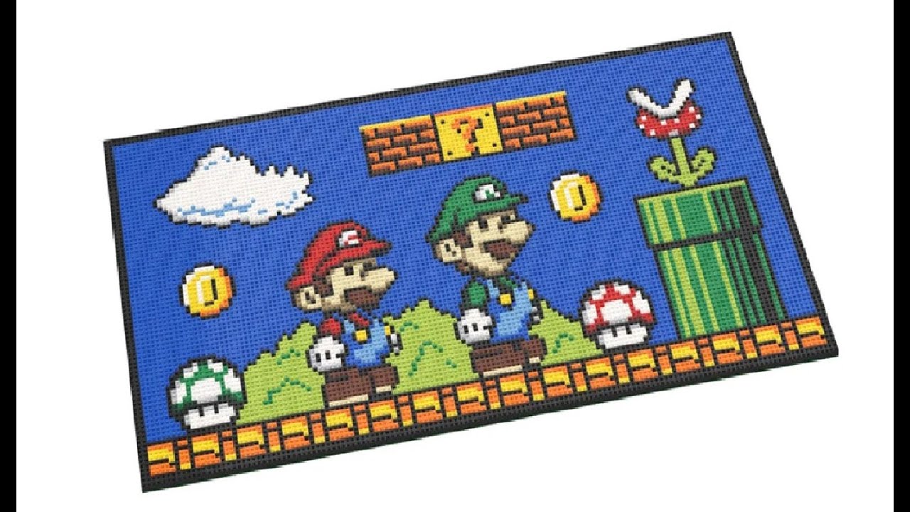 Super Mario Bros - XXL 3D Mosaic Picture - built in Lego - speed build ...