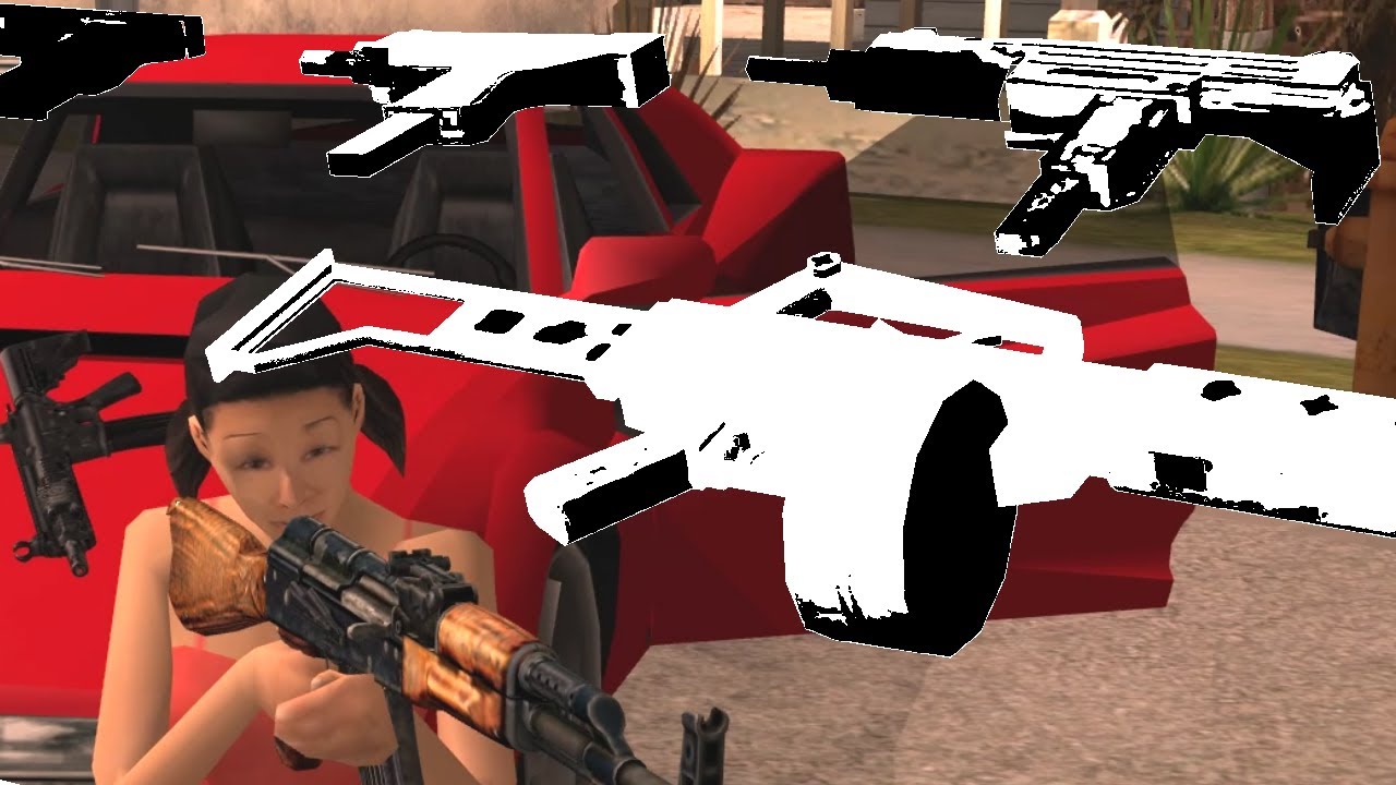 My SAMP Low-poly Weapons Pack Showcase - YouTube