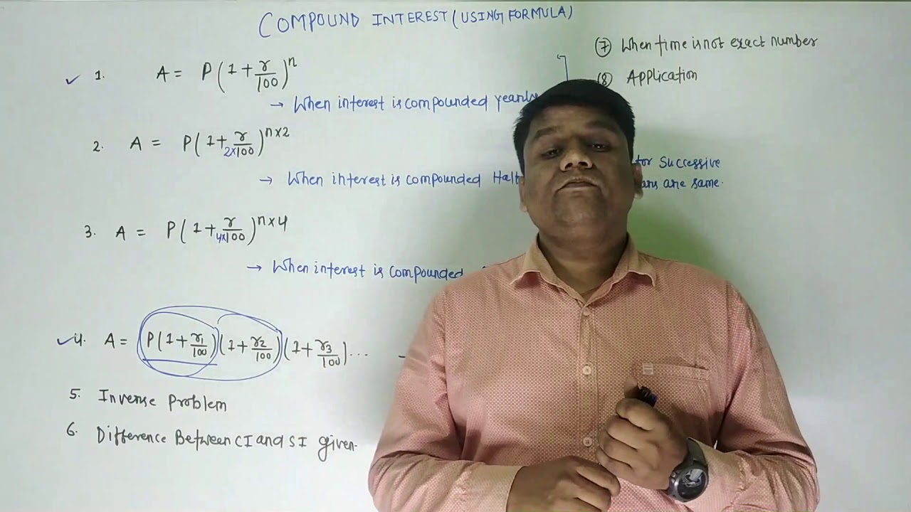 ICSE CLASS 9 | MATHS | COMPOUND INTEREST (USING FORMULA) - (LECTURE ...