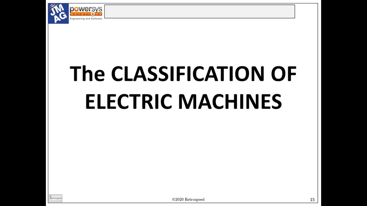 The classification or "family tree" of electric machines today - YouTube