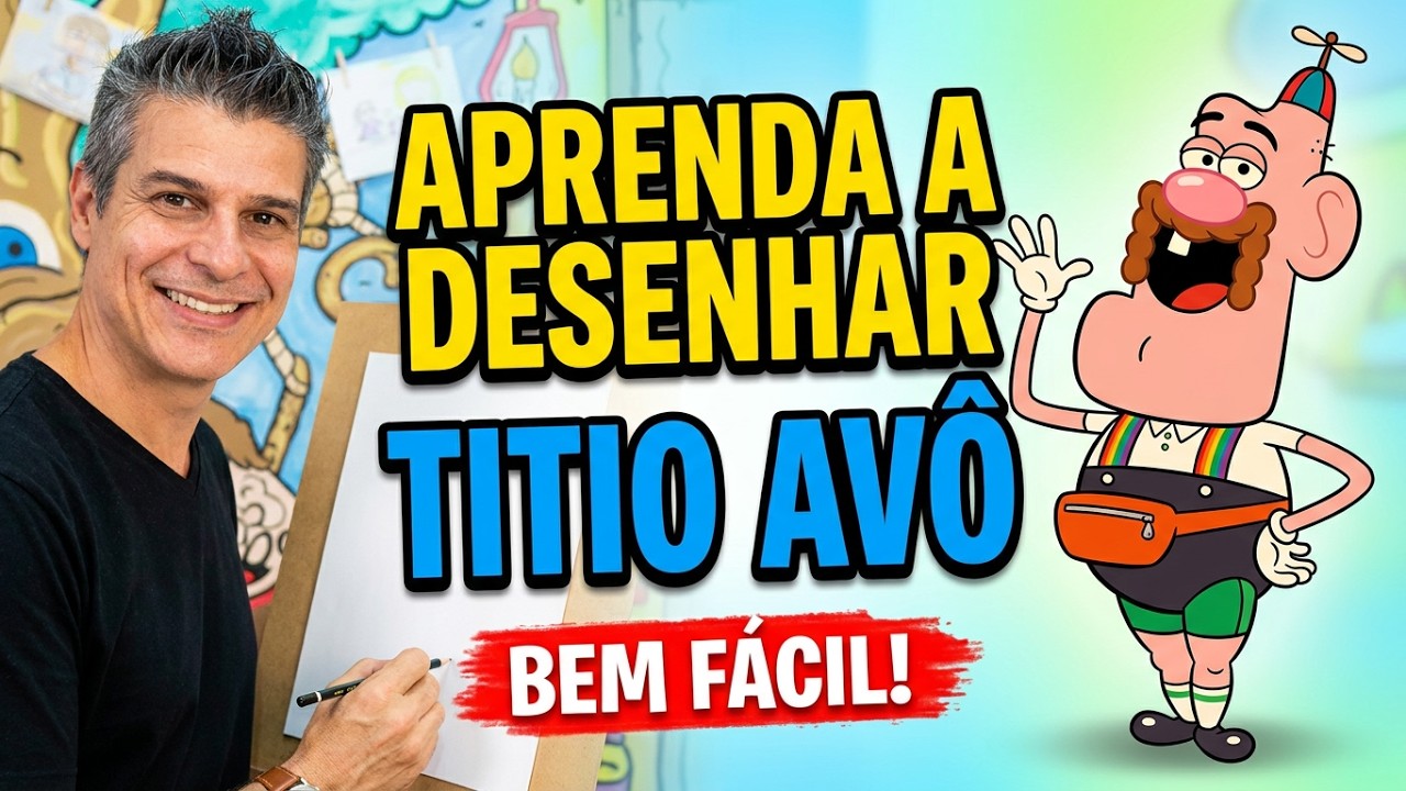 PASSO a PASSO:Desenhe o TITIO AVÔ!#05 - STEP BY STEP: Learn how to draw ...