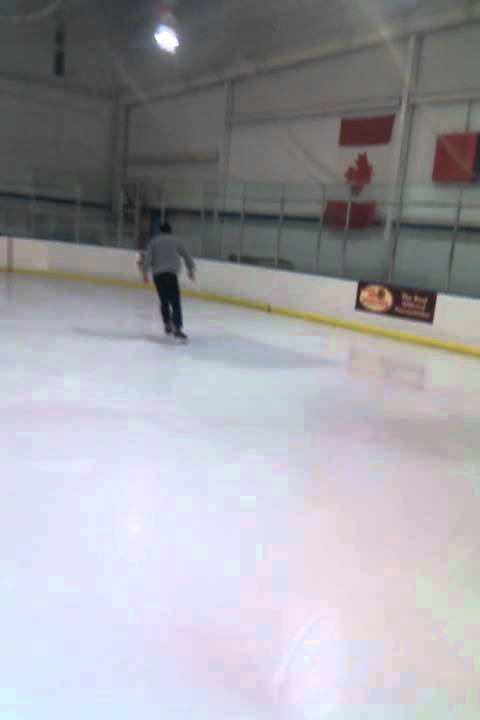 Teen wolk lunch break ice skating - YouTube