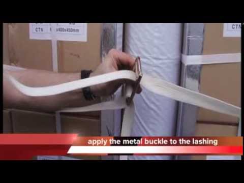 Container Lashing - How to apply container lashing - YouTube