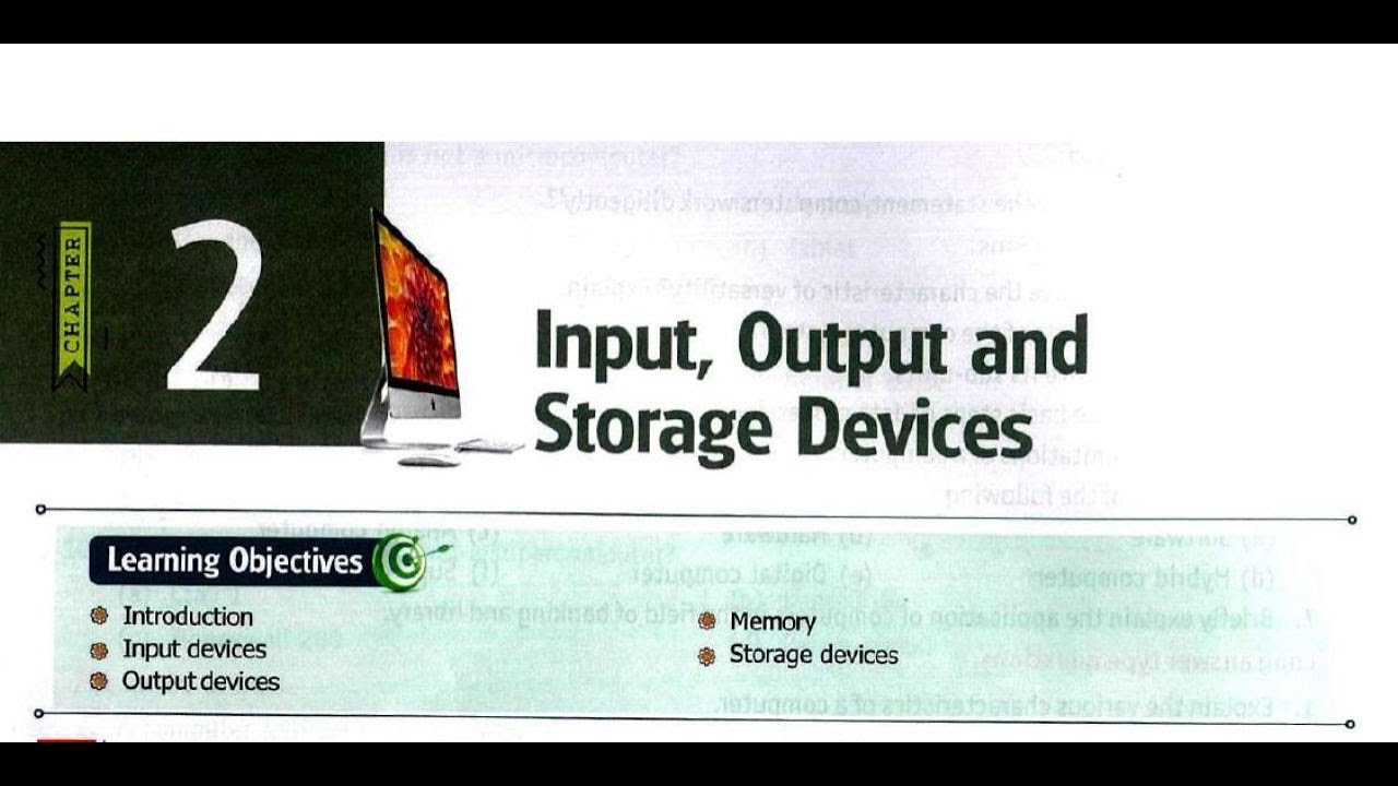 Class 9th Chapter 2 Input, Output, Processing and Storage devices - YouTube