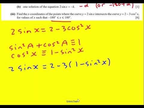 AS OCR C2 Jan 2008 q9 (Maths: AS past paper) - YouTube