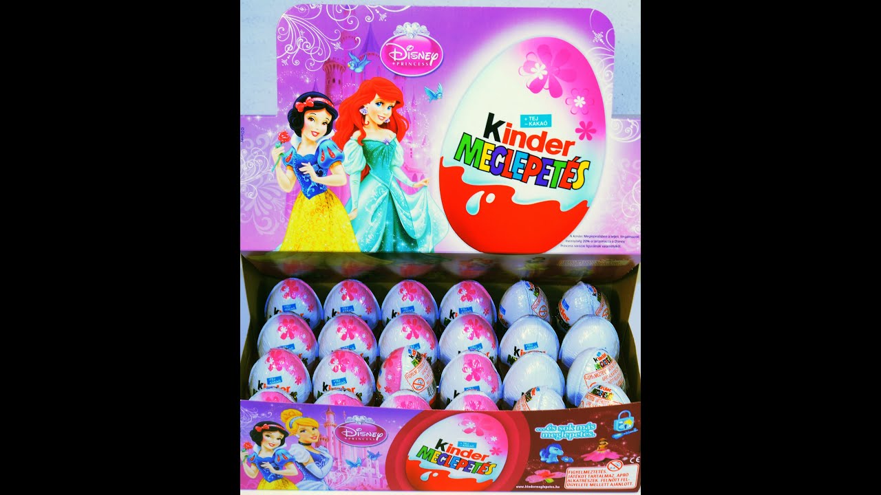 Disney Princess Unboxing Surprise eggs Part 1 - YouTube