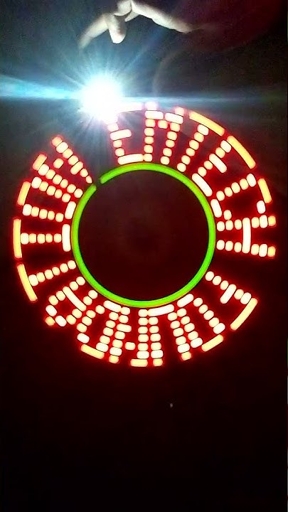 Propeller led display using PIC16F887 - YouTube