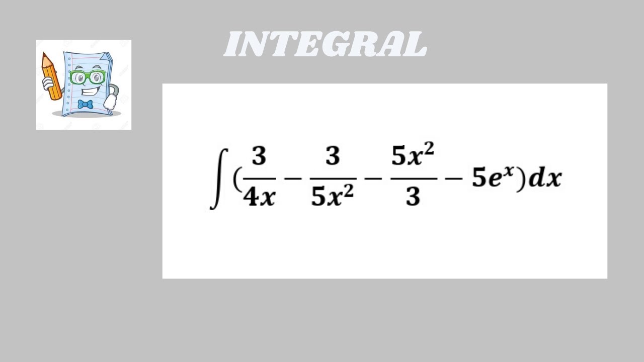 integrales con fracciones (dividir) y exponentes dx - YouTube