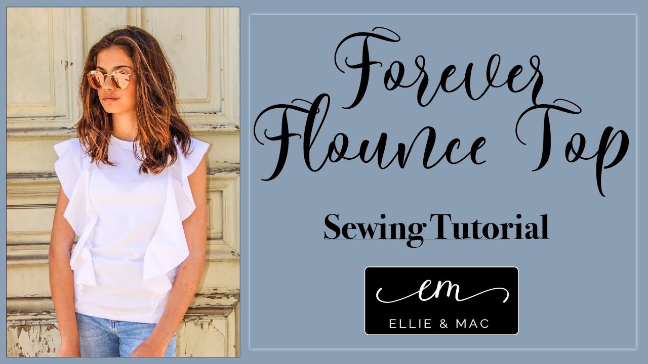 Sexy Flounce Top Sewing Pattern Tutorial! This is SO easy! - YouTube