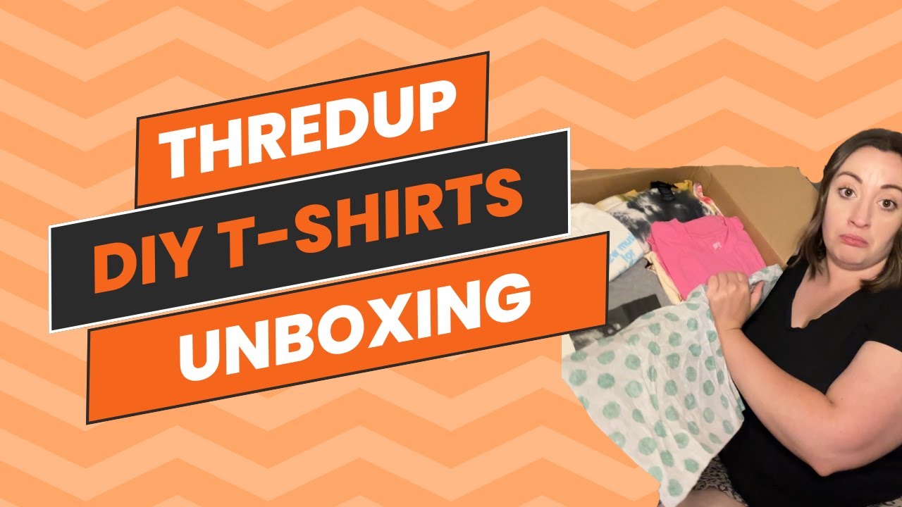Thredup DIY T-Shirts Unboxing - YouTube