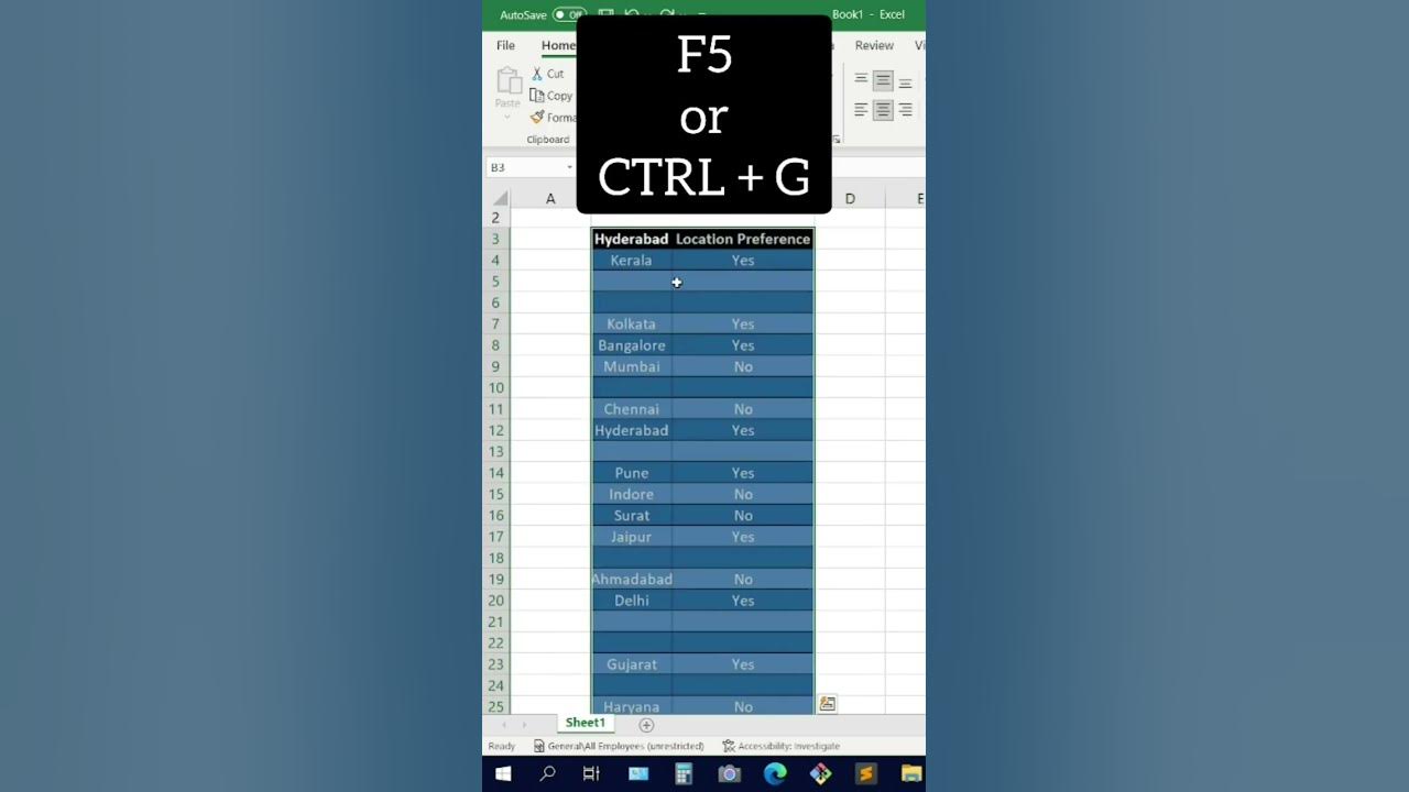 HOW Delete All Blank Rows At Once In Excel shorts youtubeshorts shortsvideo excel how-delete-all-blank-rows-at-once-in-excel-shorts-youtubeshorts-shortsvideo-excel