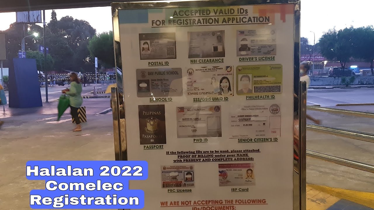 Halalan 2022 Comelec registration - YouTube