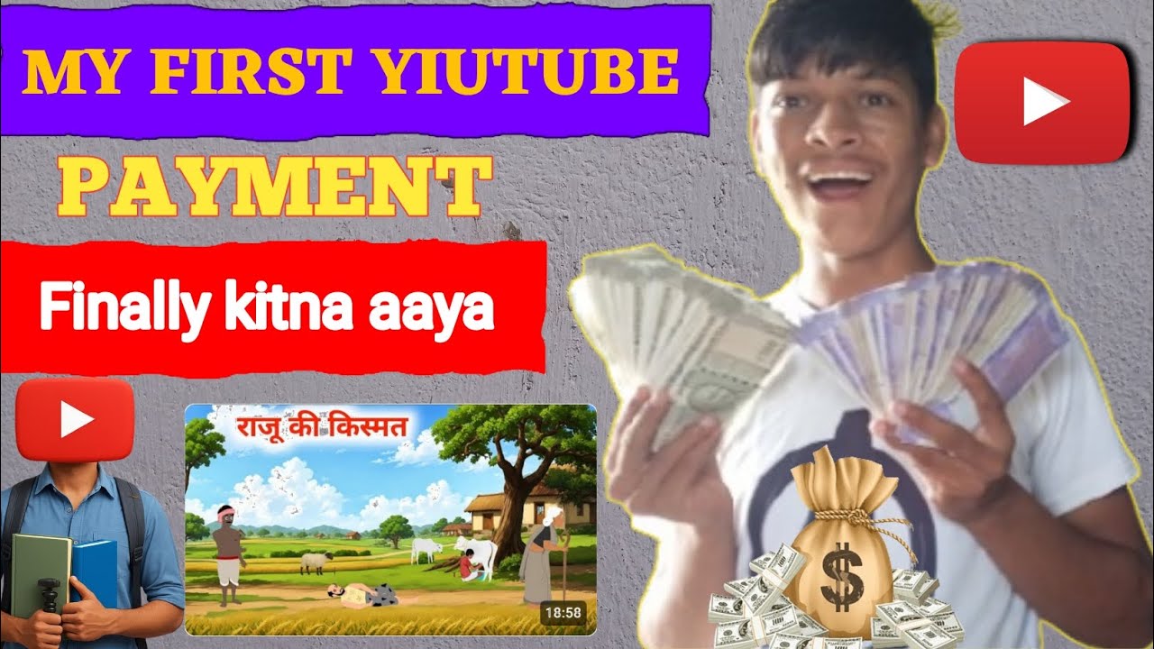 My first youtube payment 💸 | MY 1st payment for youtube | my earning ...