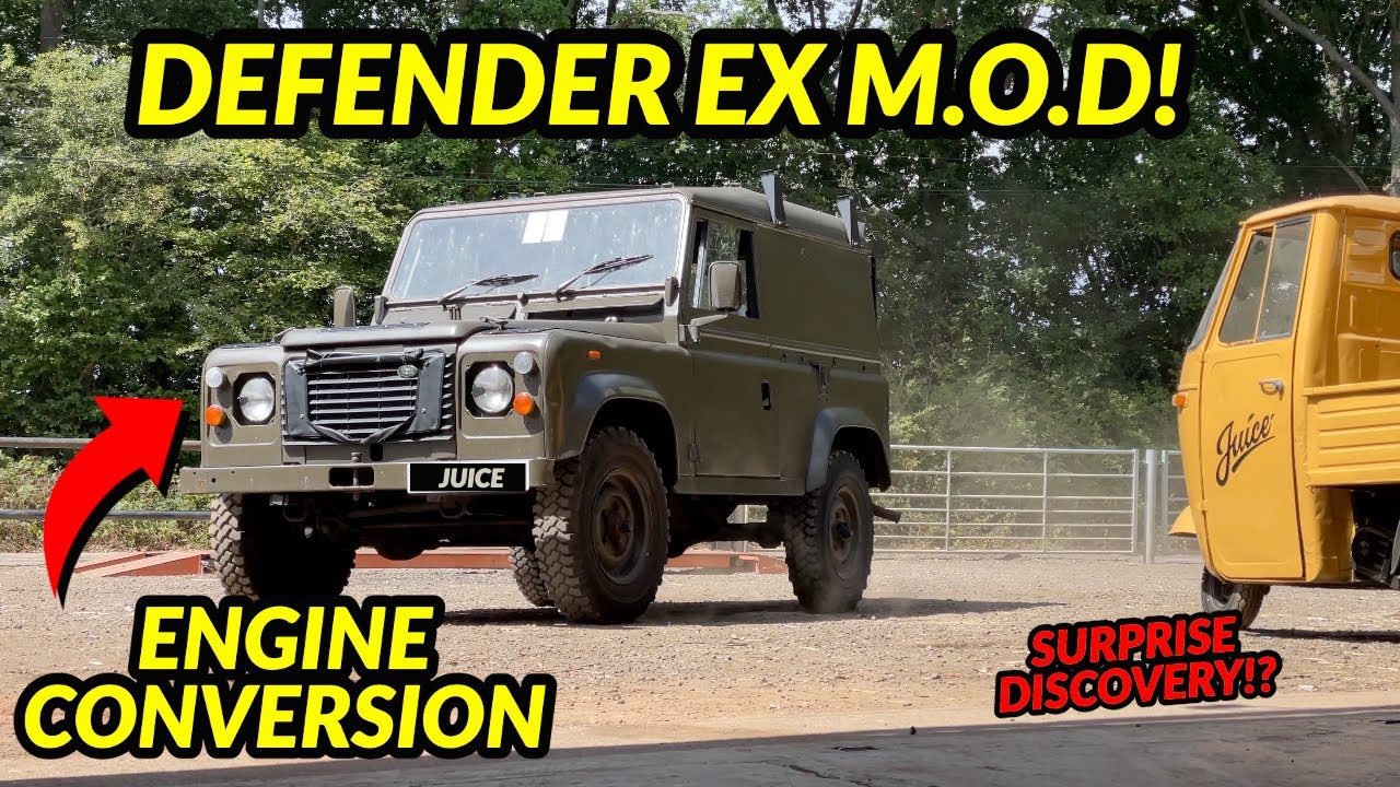 Land Rover Defender Ex ARMY MOD conversion - YouTube