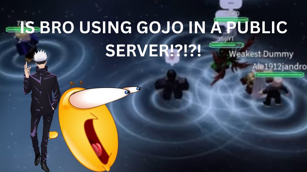 BRO USED GOJO IN A PUBLIC SERVER (Z battlegrounds) @realwckd - YouTube