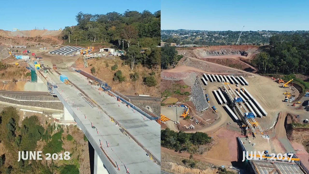 Toowoomba Second Range Crossing Viaduct to New England Highway ...