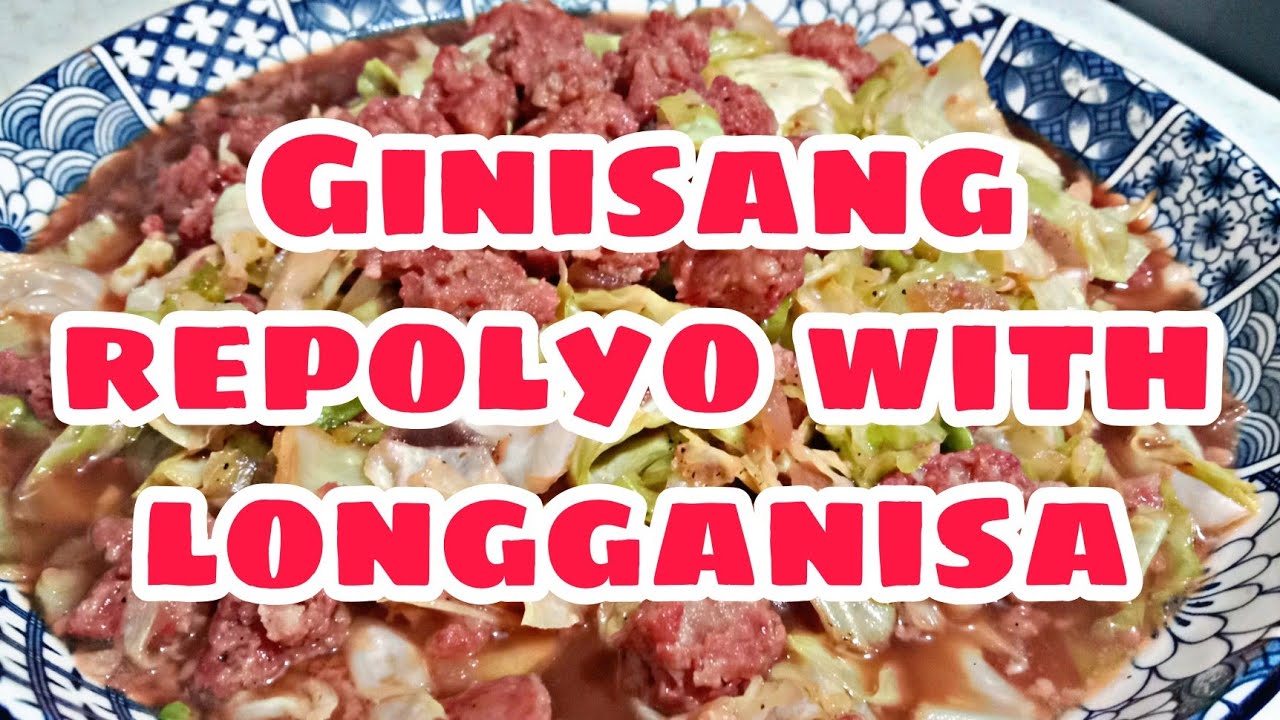 Super easy ulam idea | Ginisang repolyo with longganisa - YouTube