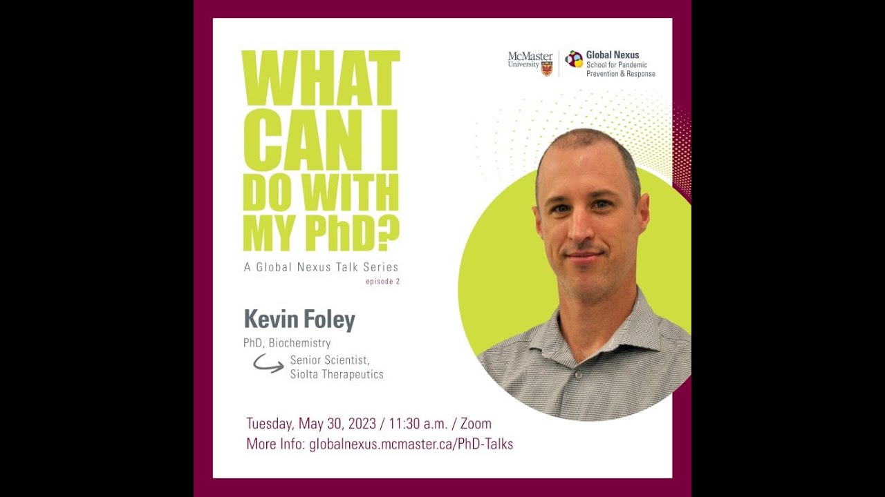 What can I do with my PhD? Episode 2: Kevin Foley - YouTube