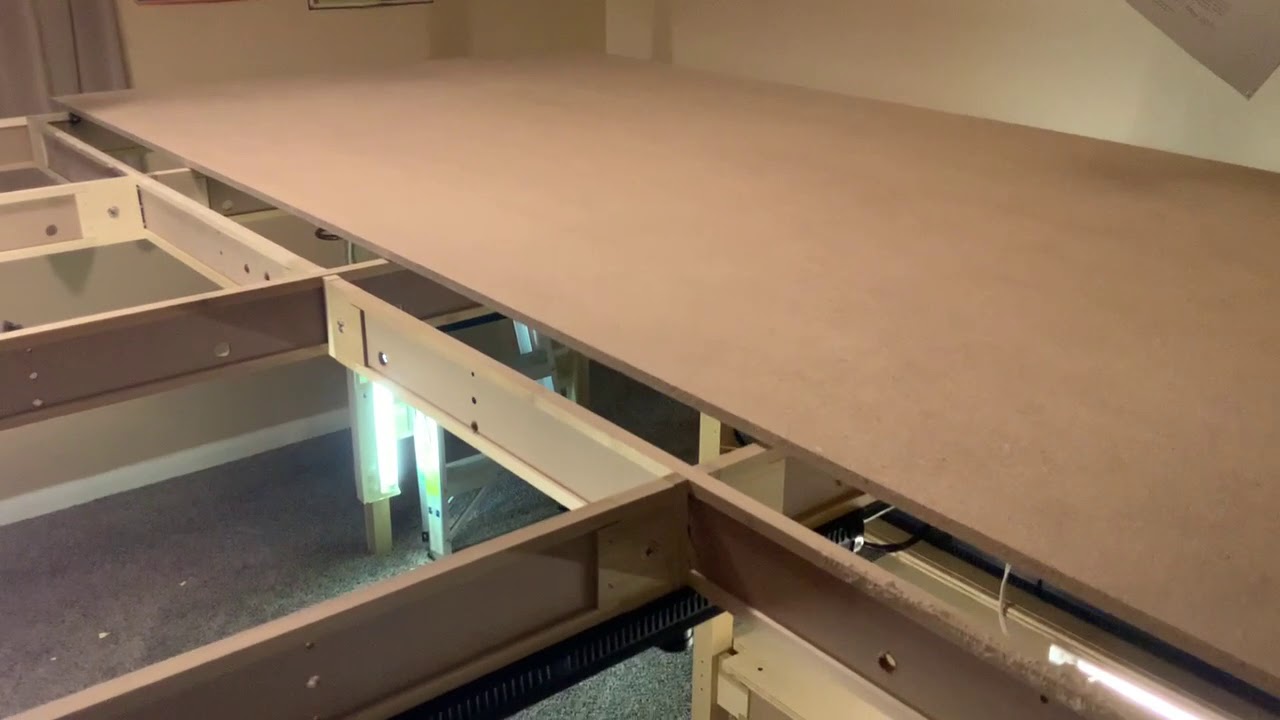 Dr Joe's Layout with First 4x8 Particle Board Sheet - YouTube