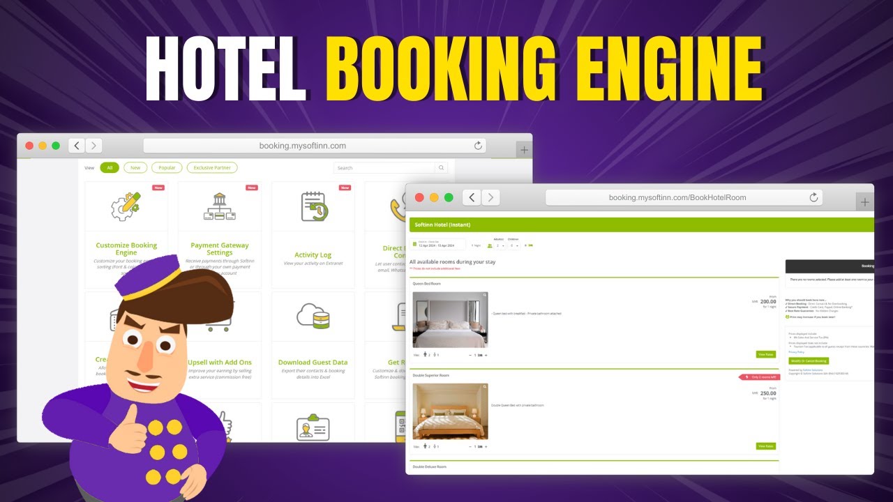 Softinn Hotel Booking Engine New Version - YouTube