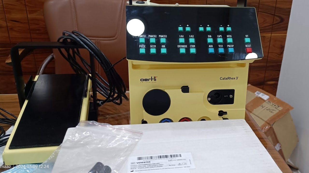 Phaco Machine Oertli CataRhex 3 With Speep Pump Make Switzerland ...