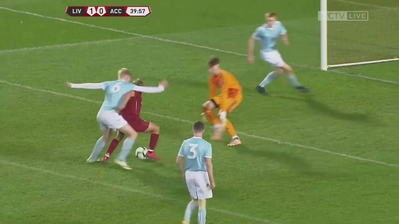 Toby Savin v Liverpool, U18 - YouTube