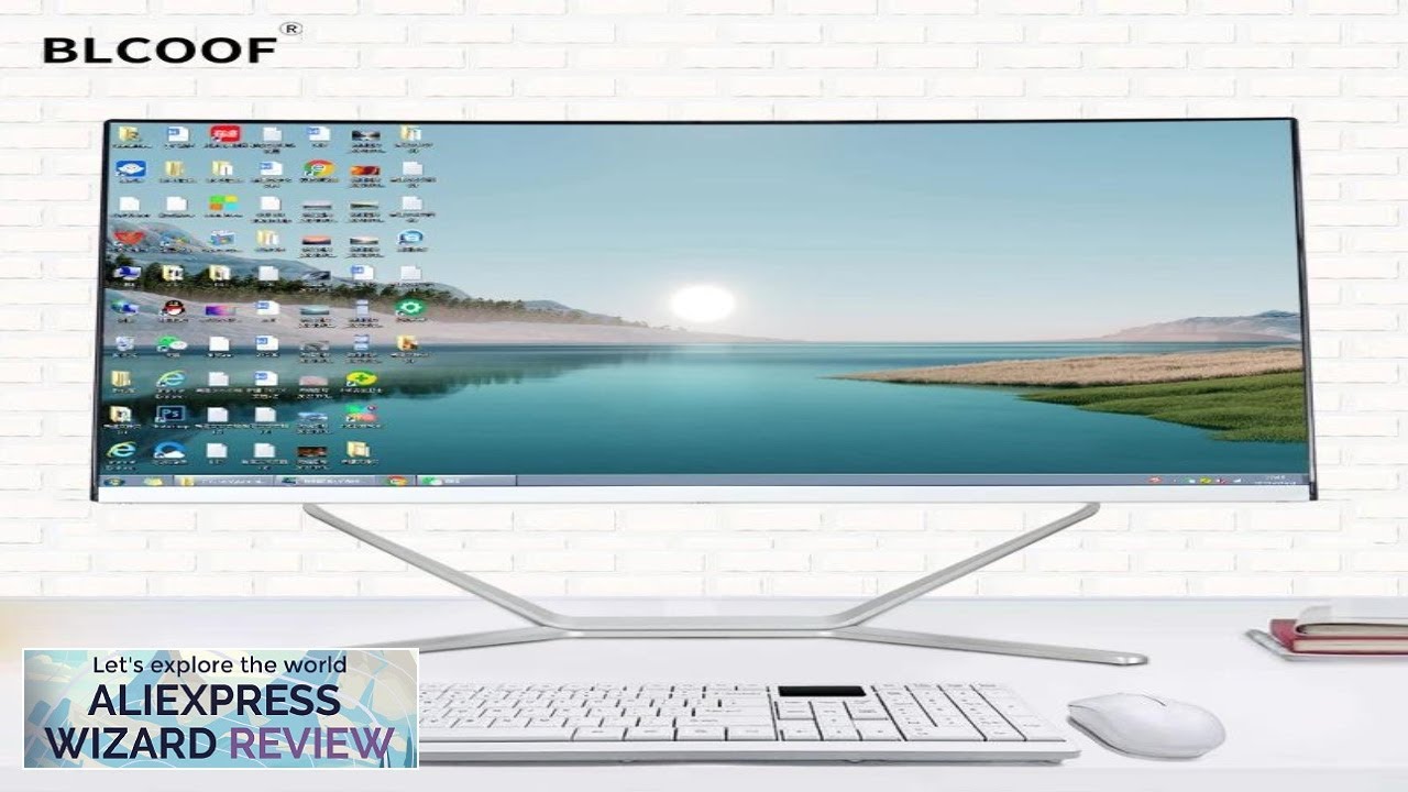 POS Computer Curved Screen All In One PC DDR4 Complete Full Set Review ...
