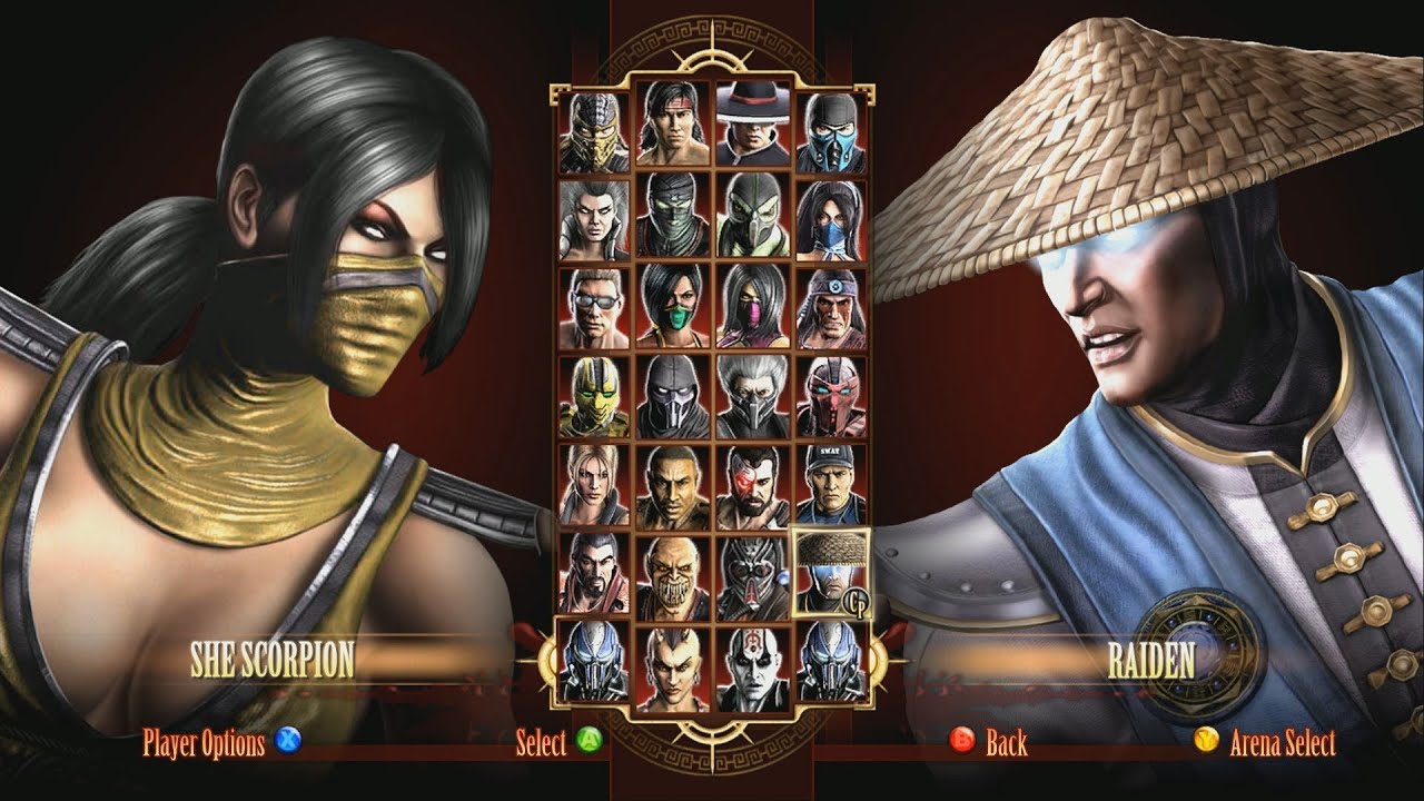Mortal Kombat 9 She Scorpion Test Your Luck - YouTube