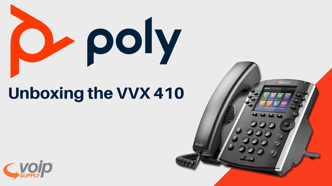 Polycom VVX 410 Unboxing | VoIP Supply - YouTube